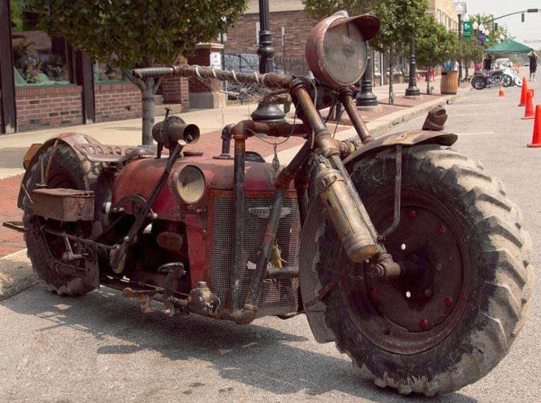Epic Hand Built Rat Bike Made From An Old Tractor - Biker Digital